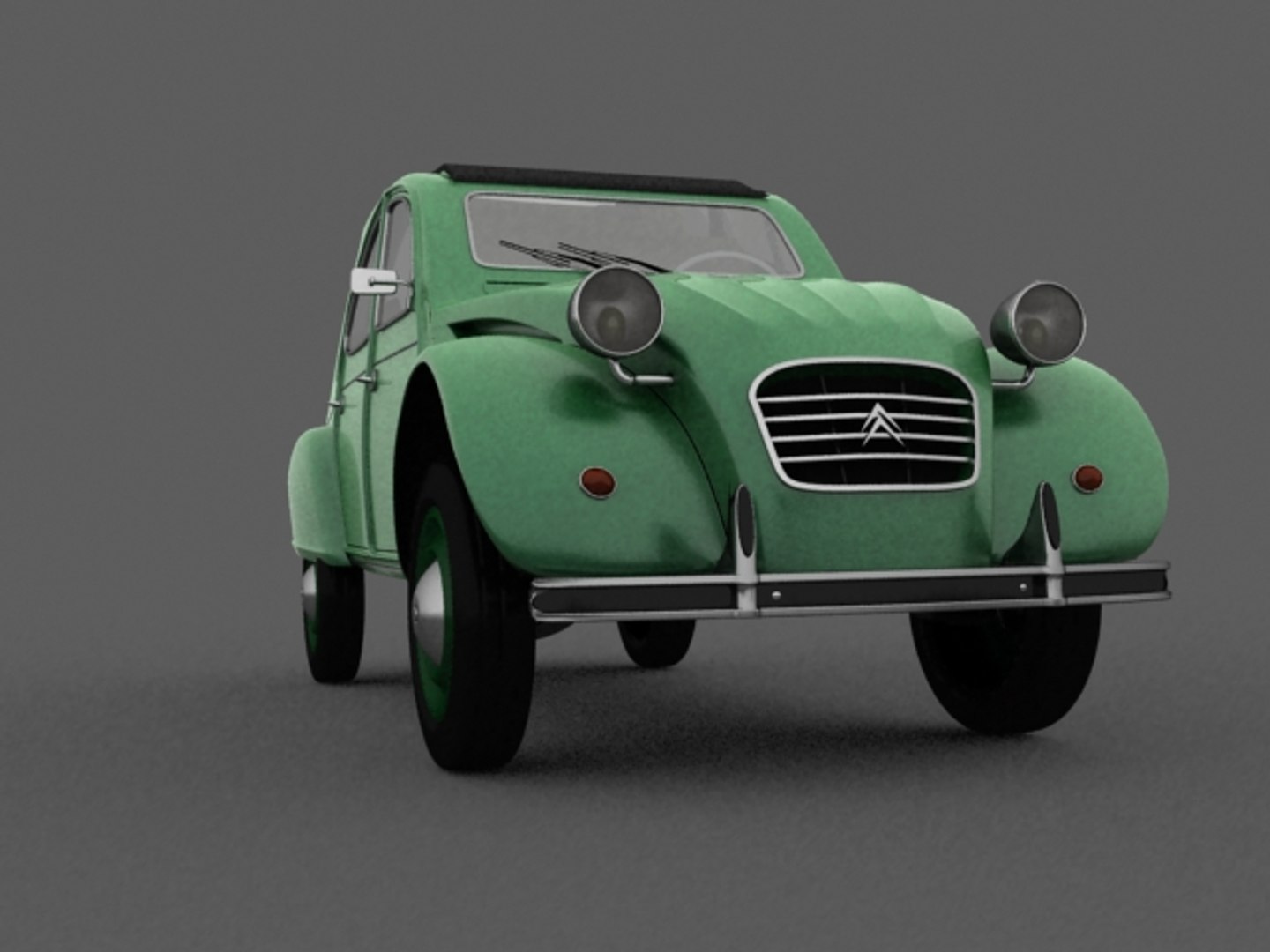 3d model citroen 2cv