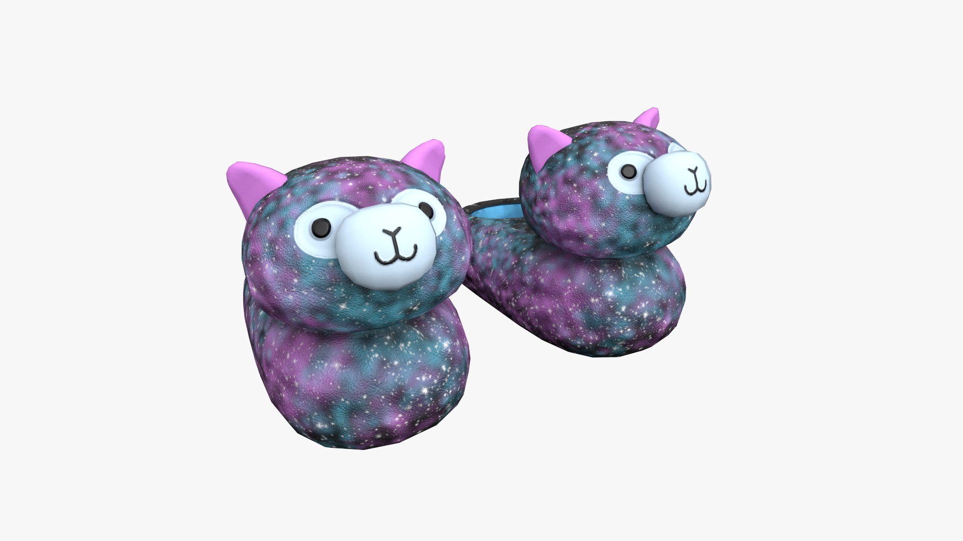 Slippers D09 Galaxy Sheep - Costume Character Design 3D model ...
