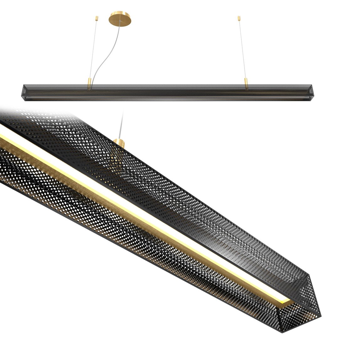 VeniceM URBAN LIGHTLINE LED brass pendant lamp 3D model - TurboSquid 1979980