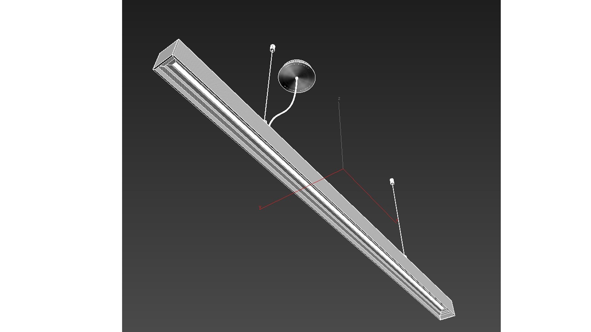 VeniceM URBAN LIGHTLINE LED brass pendant lamp 3D model - TurboSquid 1979980