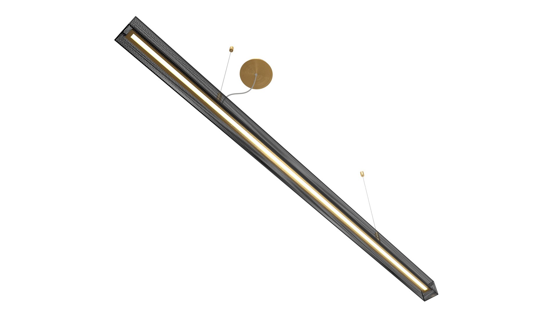 VeniceM URBAN LIGHTLINE LED brass pendant lamp 3D model - TurboSquid 1979980