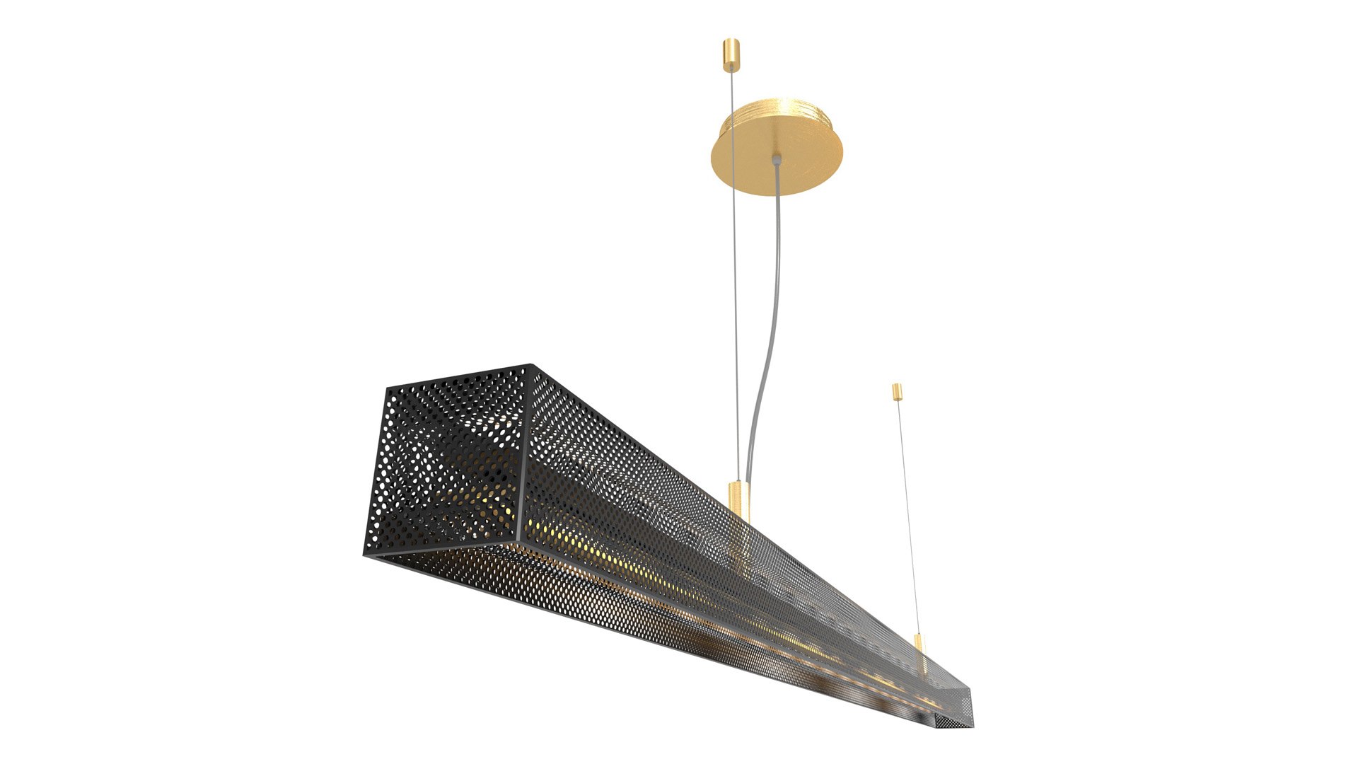 VeniceM URBAN LIGHTLINE LED brass pendant lamp 3D model - TurboSquid 1979980