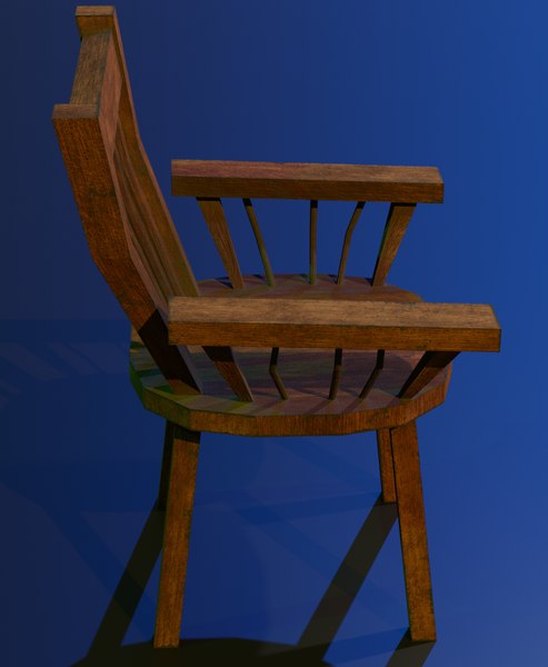 3D model wooden chair - TurboSquid 1709833