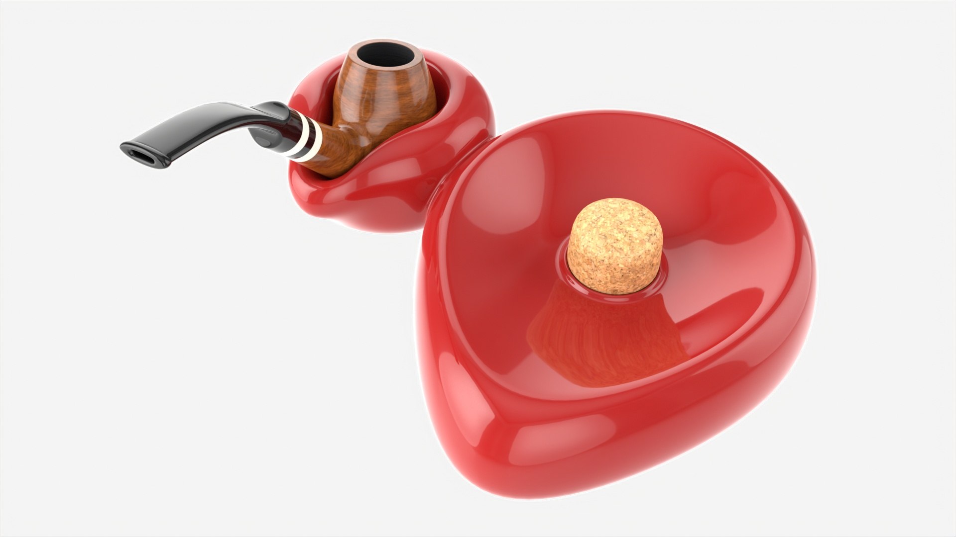 Smoking Pipe Ashtray With Holder 02 3D Model - TurboSquid 2073696