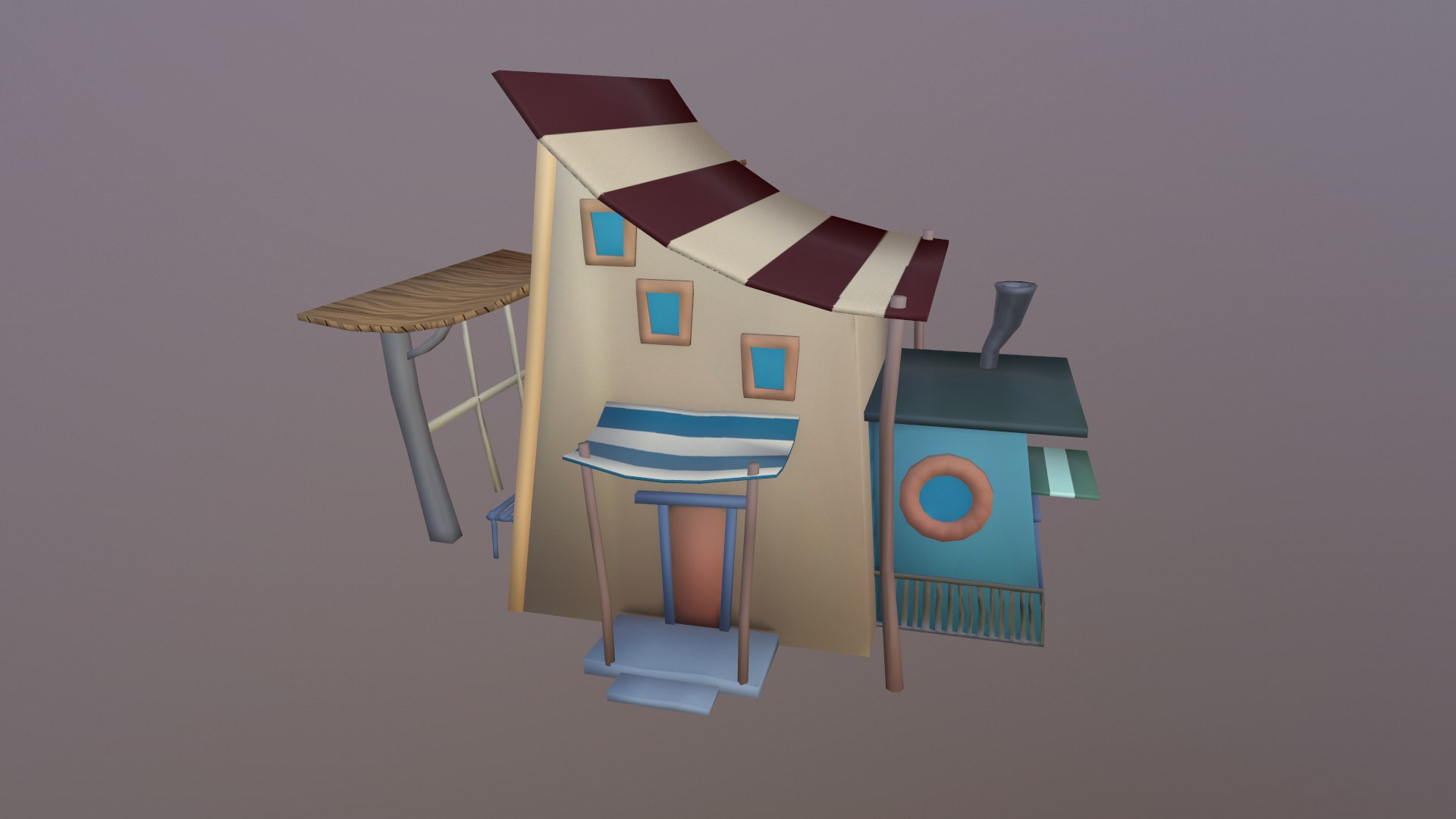 Toon Cartoon House 3D Model - TurboSquid 1309452