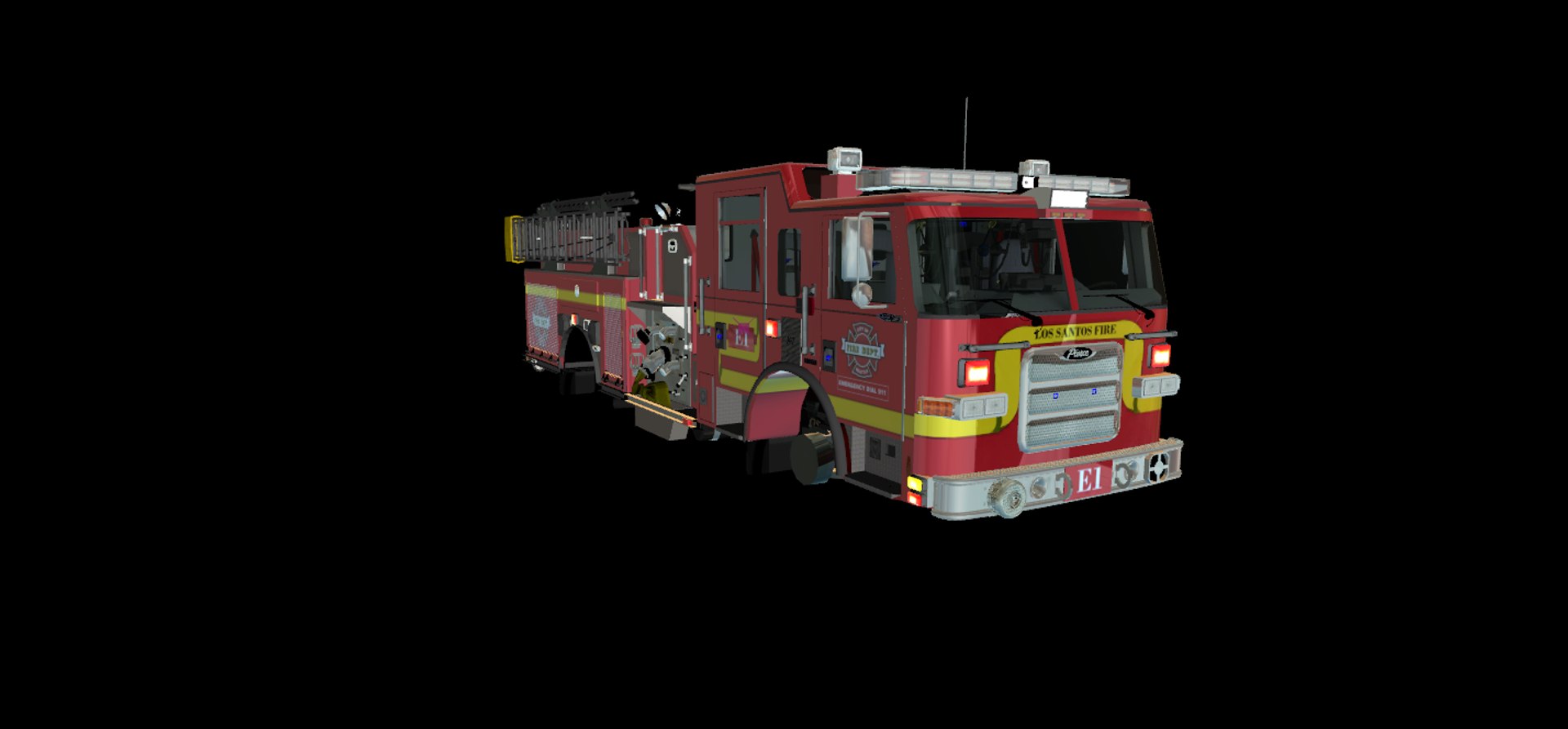 Pierce seattle engine 3D - TurboSquid 1358304