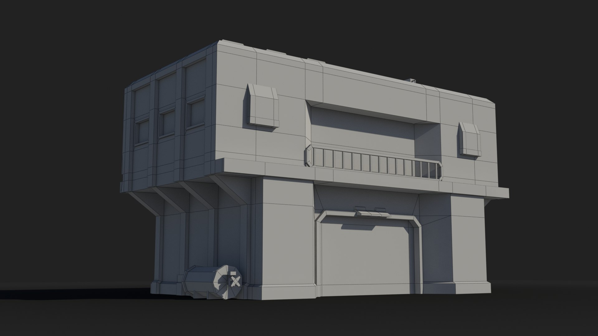 3D Sci-Fi Industrial X7 Model - TurboSquid 2161550