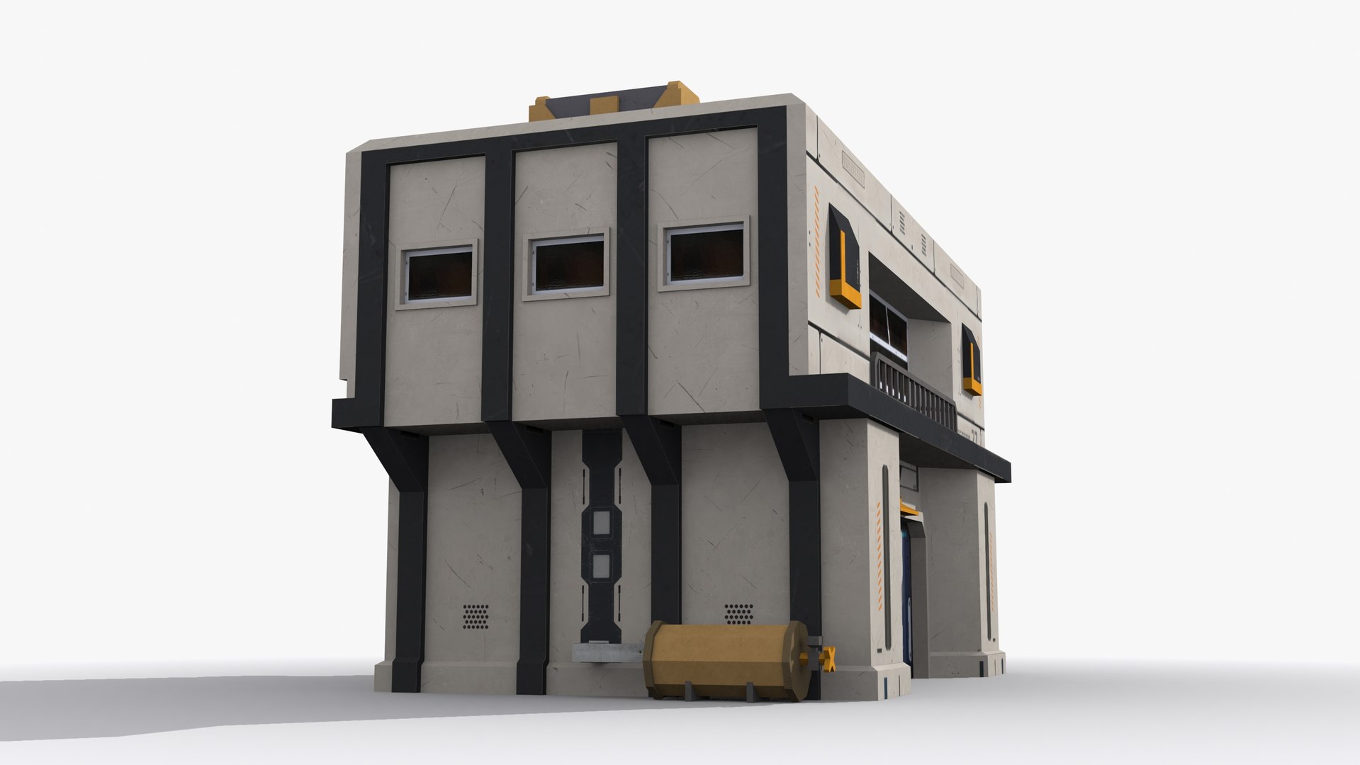 3D Sci-Fi Industrial X7 Model - TurboSquid 2161550