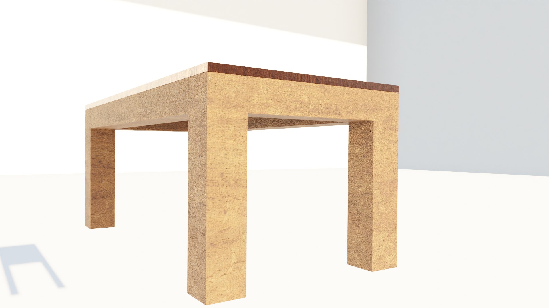 3D Wood Table Model - TurboSquid 2092718