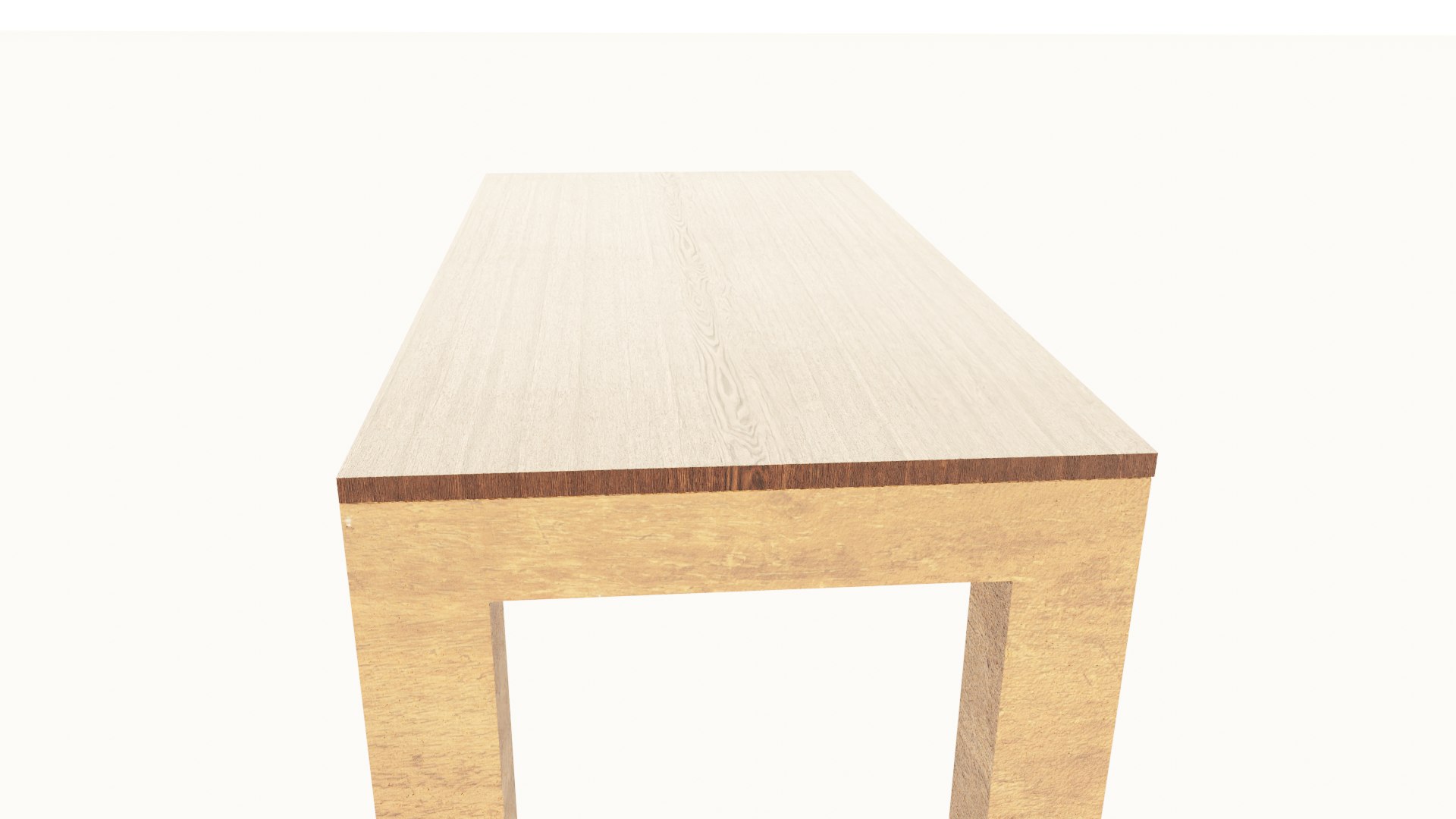 3D Wood Table Model - TurboSquid 2092718