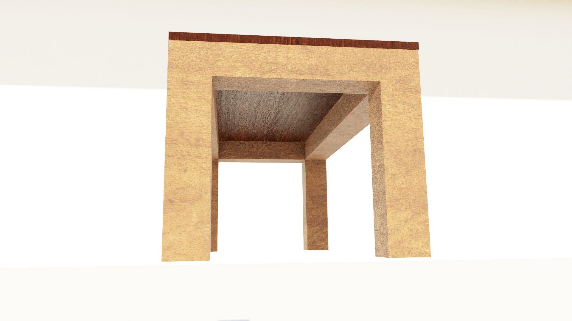 3D Wood Table Model - TurboSquid 2092718