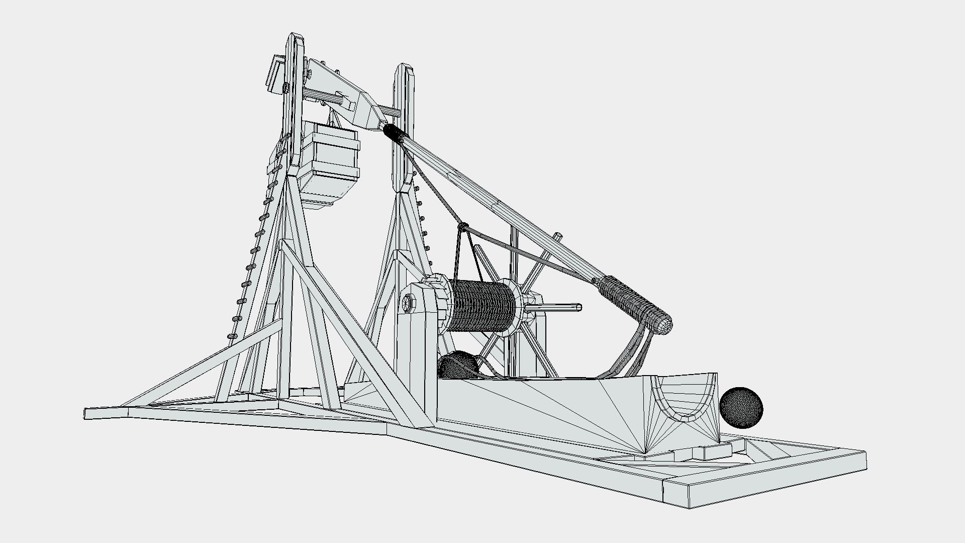 3D Model Trebuchet - TurboSquid 2204017