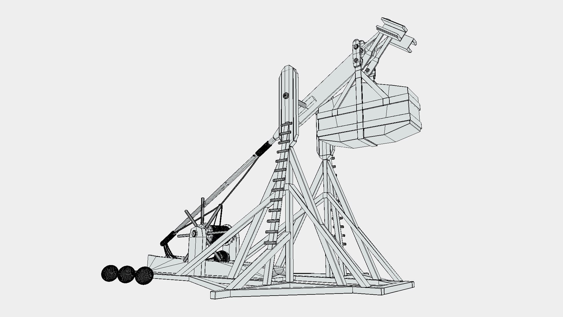 3D Model Trebuchet - TurboSquid 2204017