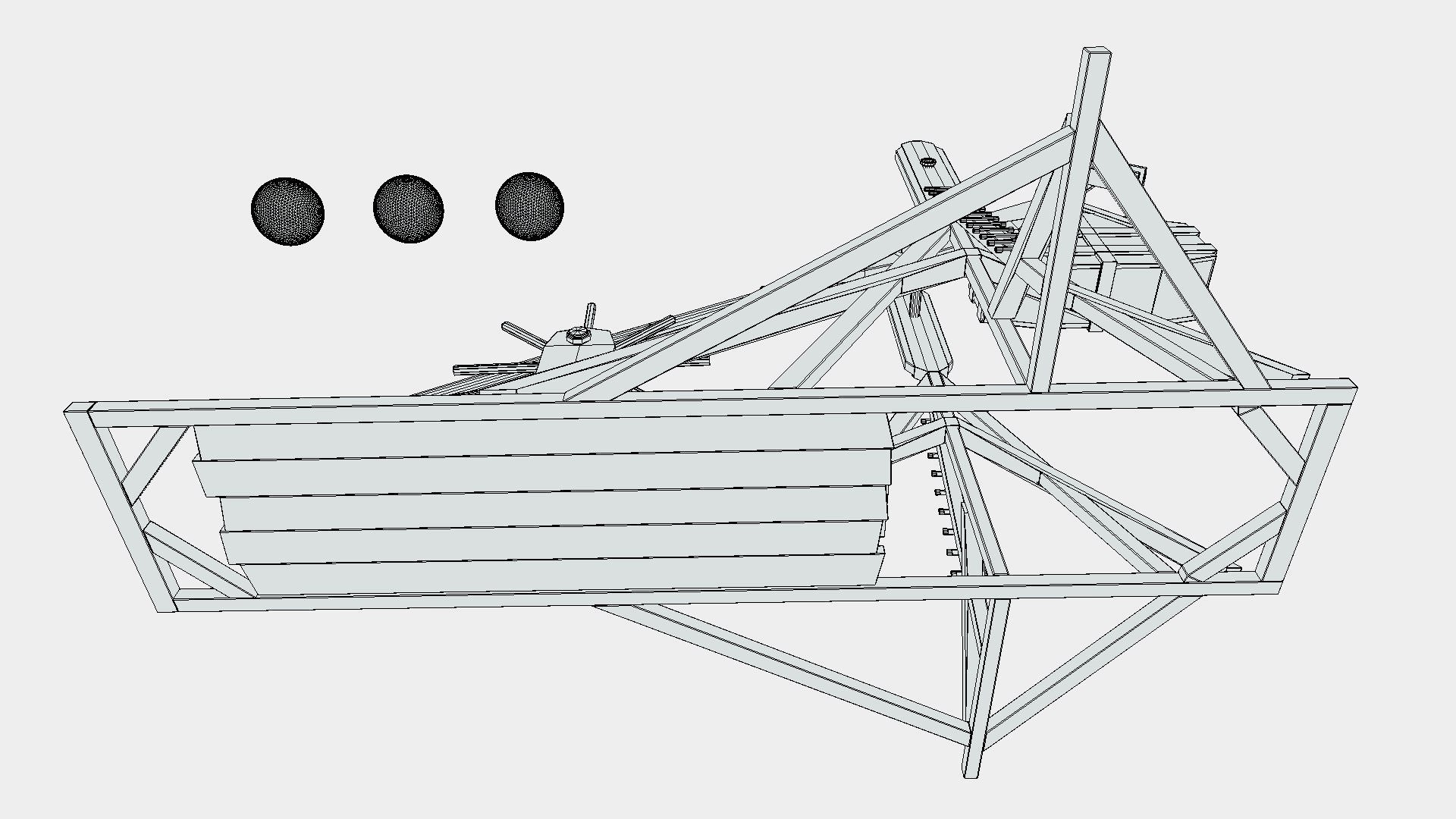 3D Model Trebuchet - TurboSquid 2204017