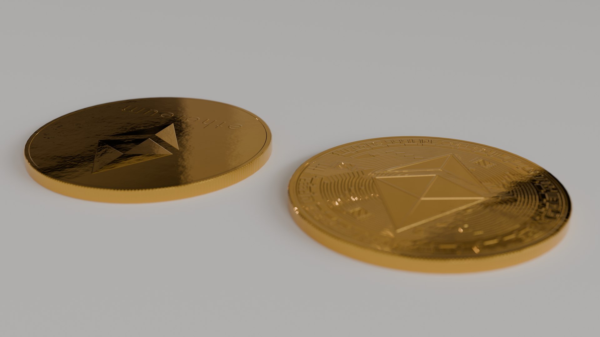 3D Low Poly Ethereum Coin - TurboSquid 2406099