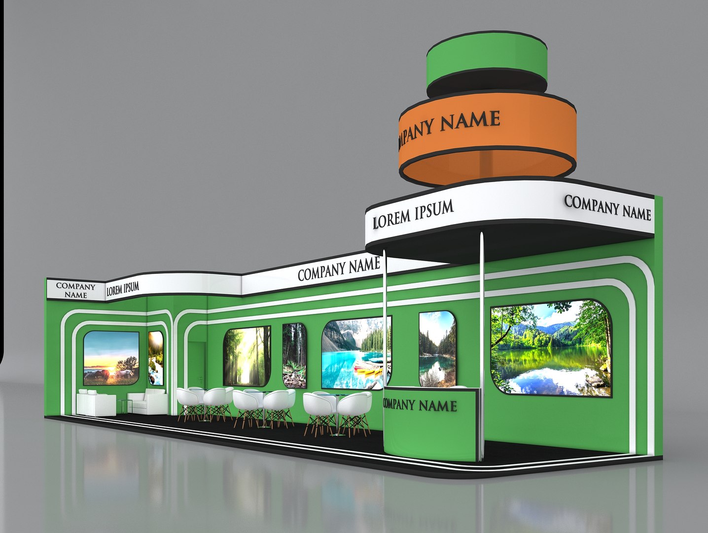 5 Exhibition Stand Stall Fair 3D Model Collection 3D Model - TurboSquid ...