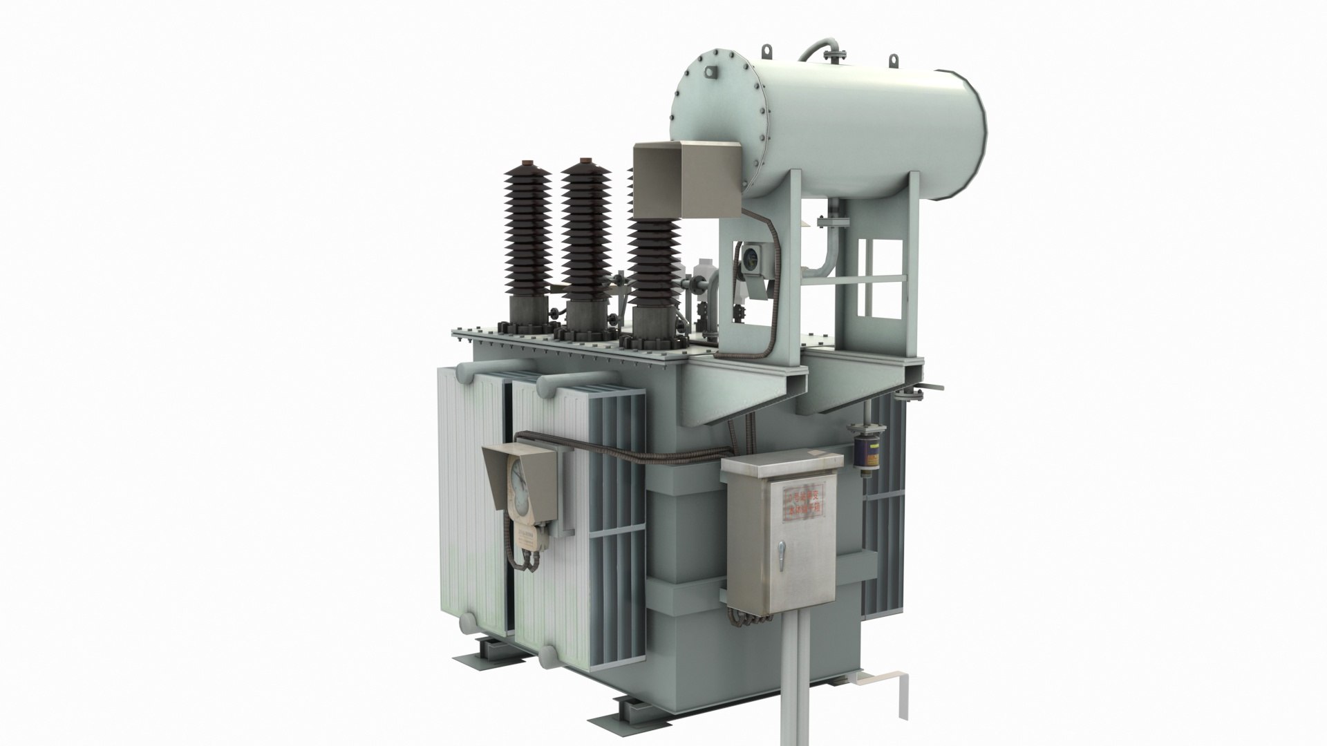 3D Power Transformer For Distribution Station 2 Model - TurboSquid 2313468