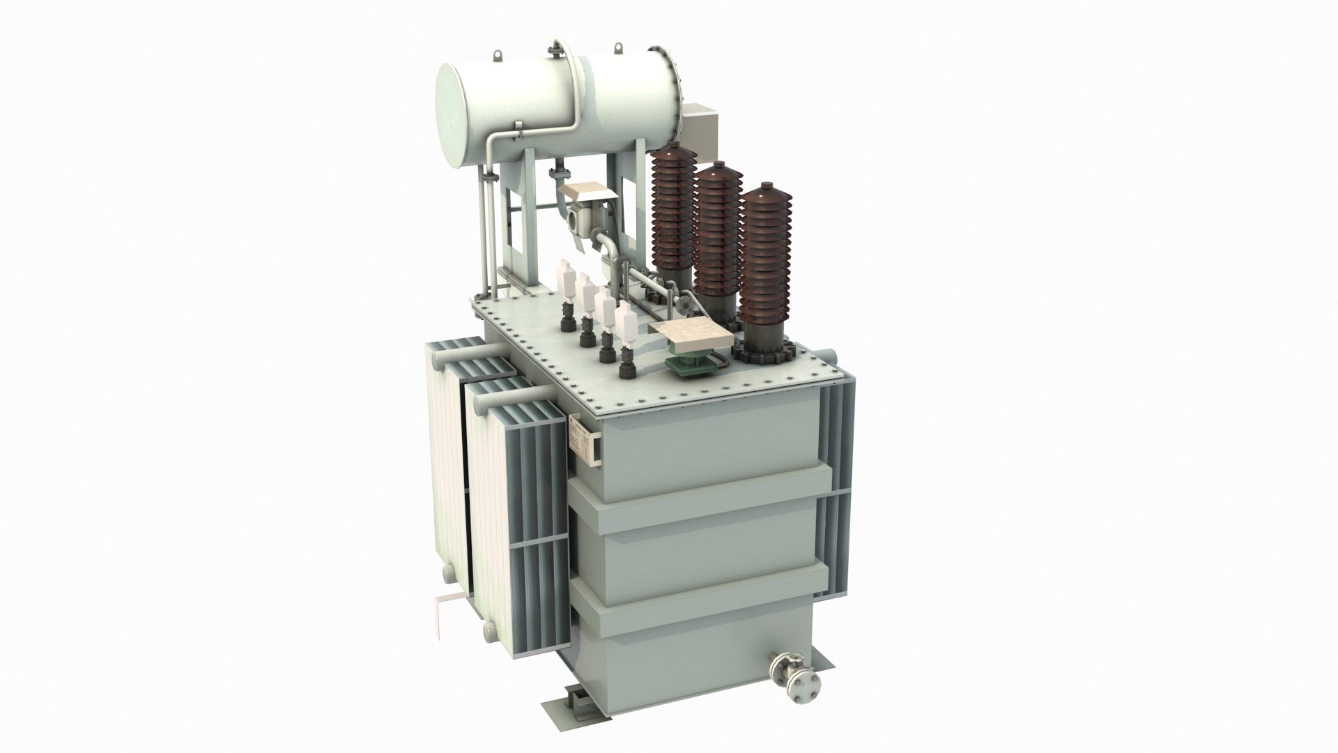 3D Power Transformer For Distribution Station 2 Model - TurboSquid 2313468