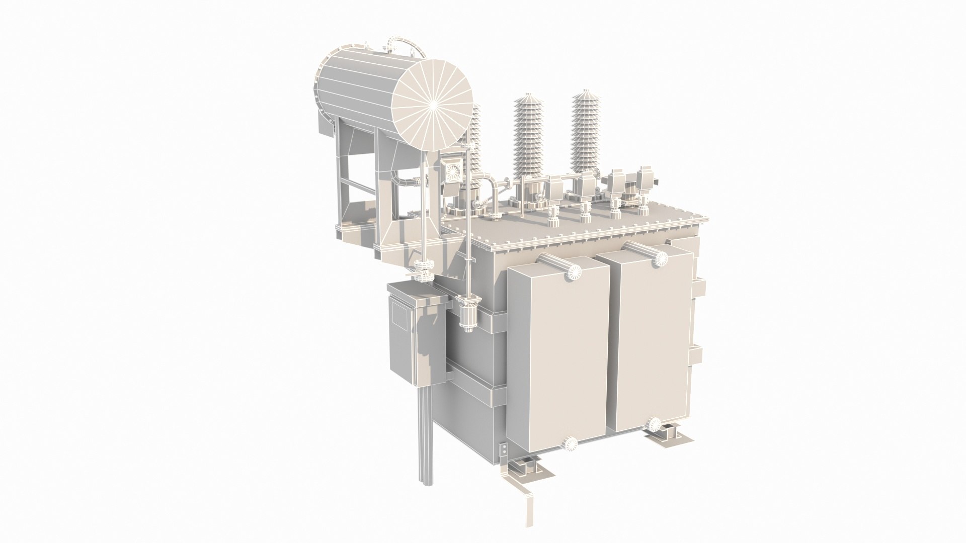 3D Power Transformer For Distribution Station 2 Model - TurboSquid 2313468