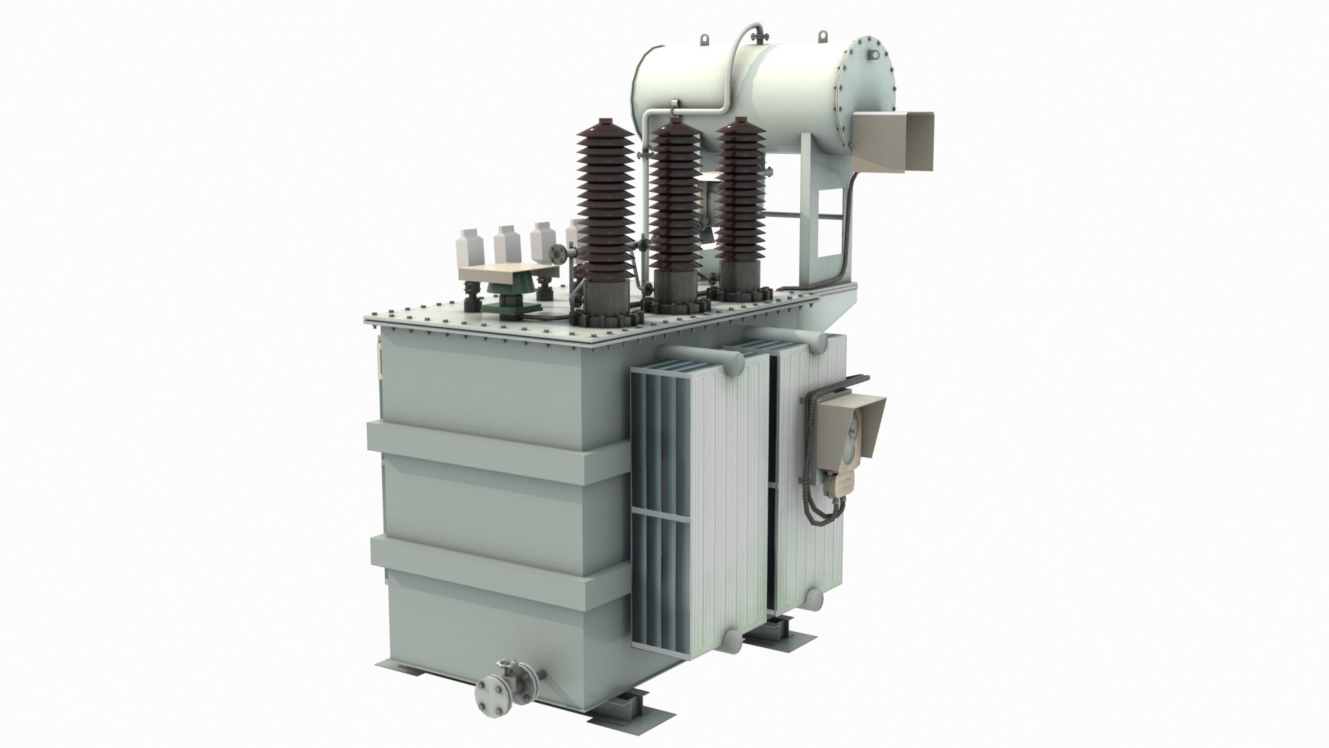 3D Power Transformer For Distribution Station 2 Model - TurboSquid 2313468
