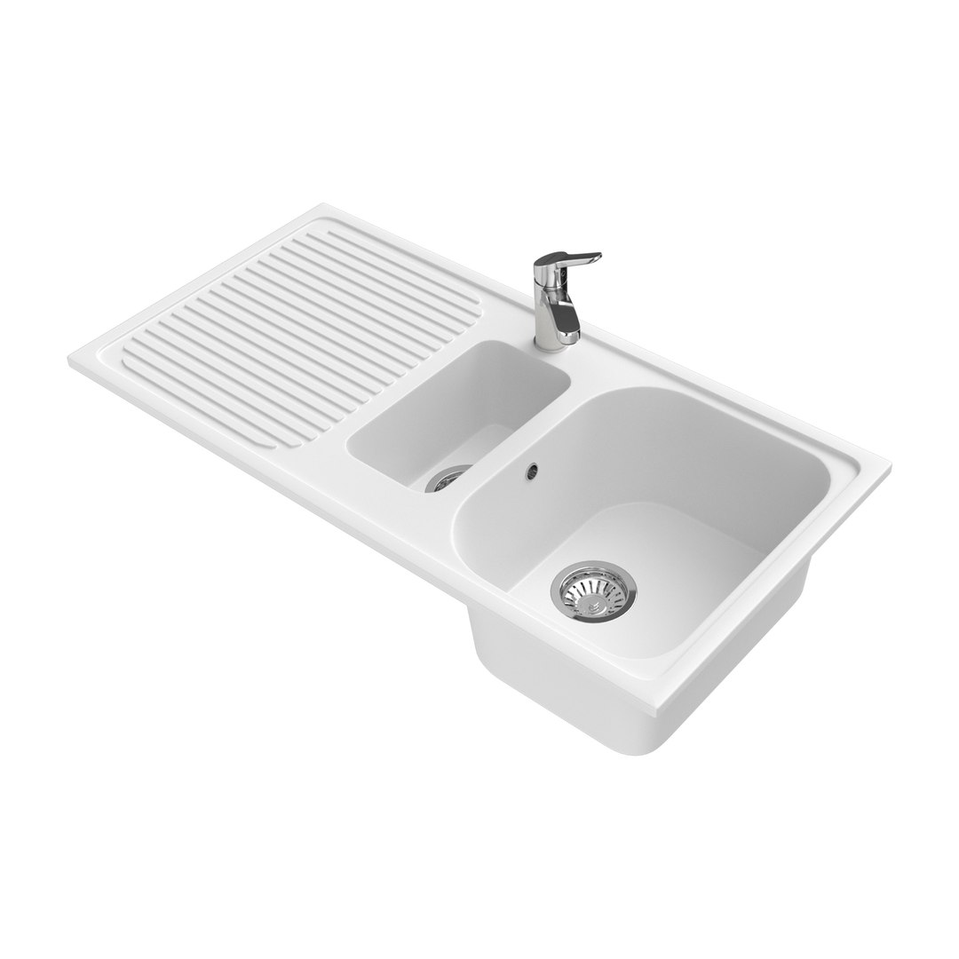 Sink Schock Lithos With Schock SC-90 Fixed Spout 3D Model - TurboSquid ...