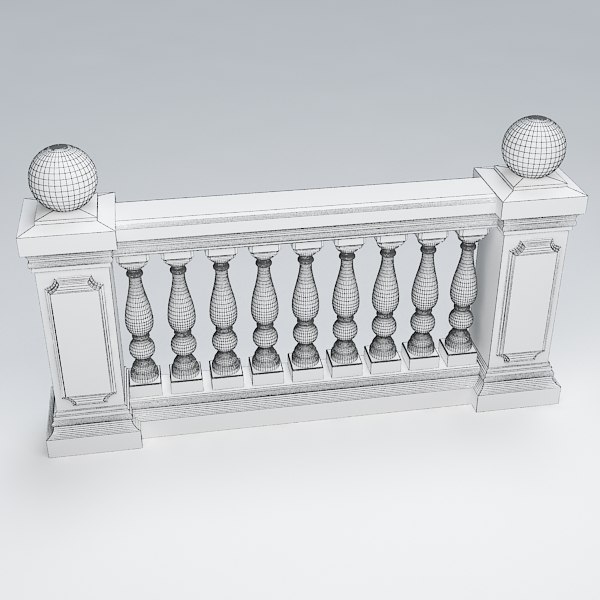 3d x balustrade