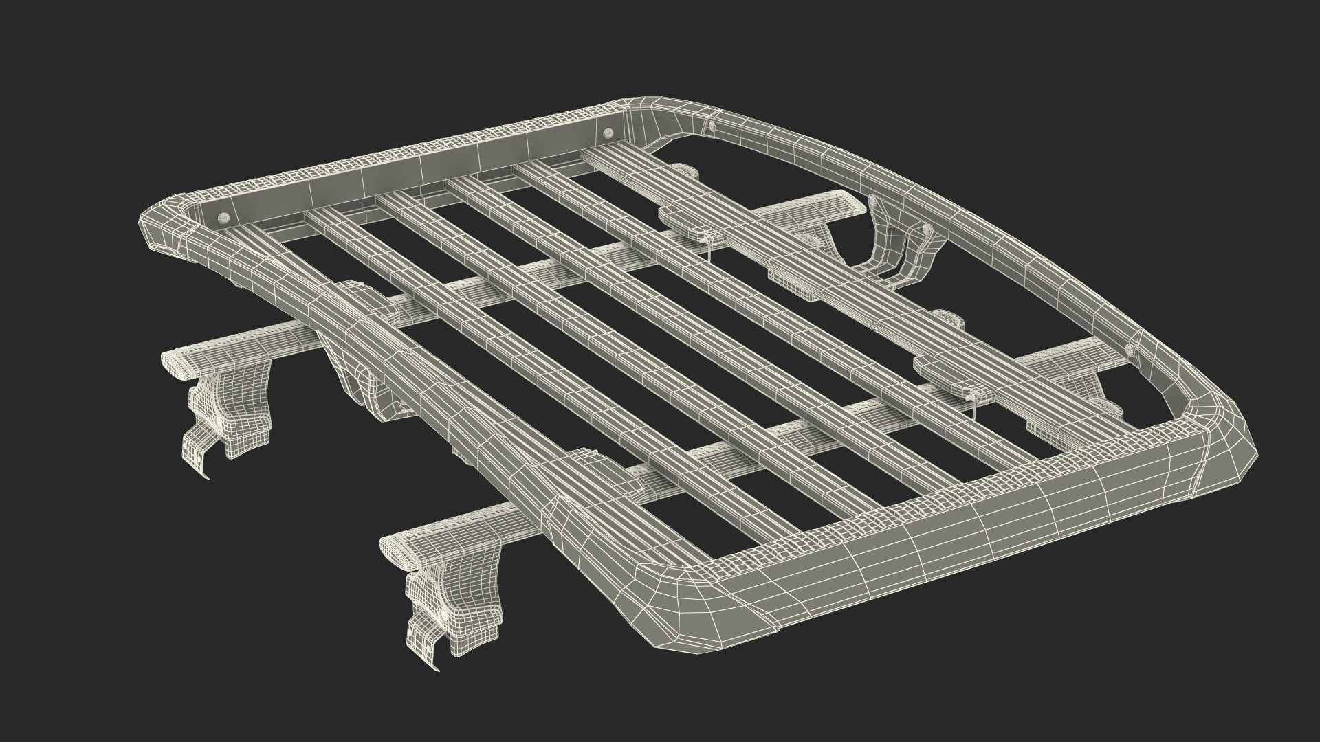 3D Car Exterior Roof Rack - TurboSquid 1642373