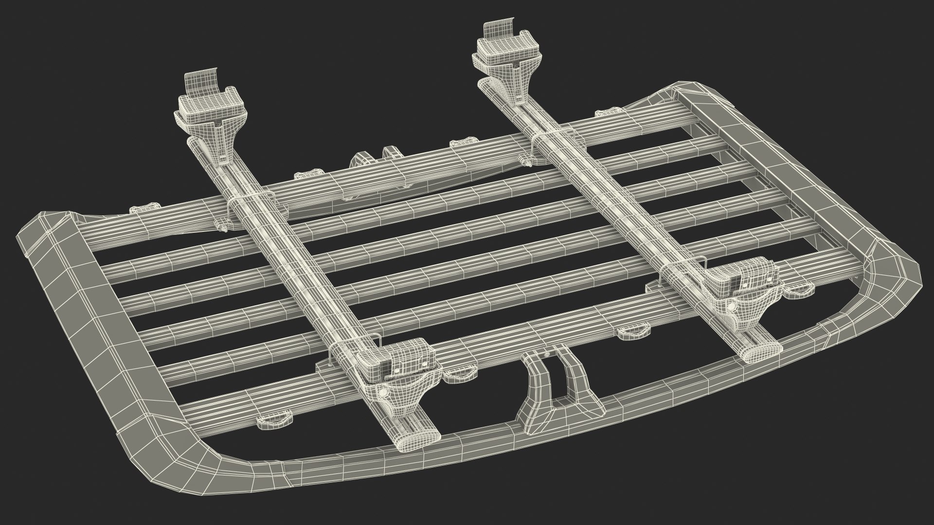 3D car exterior roof rack - TurboSquid 1642373
