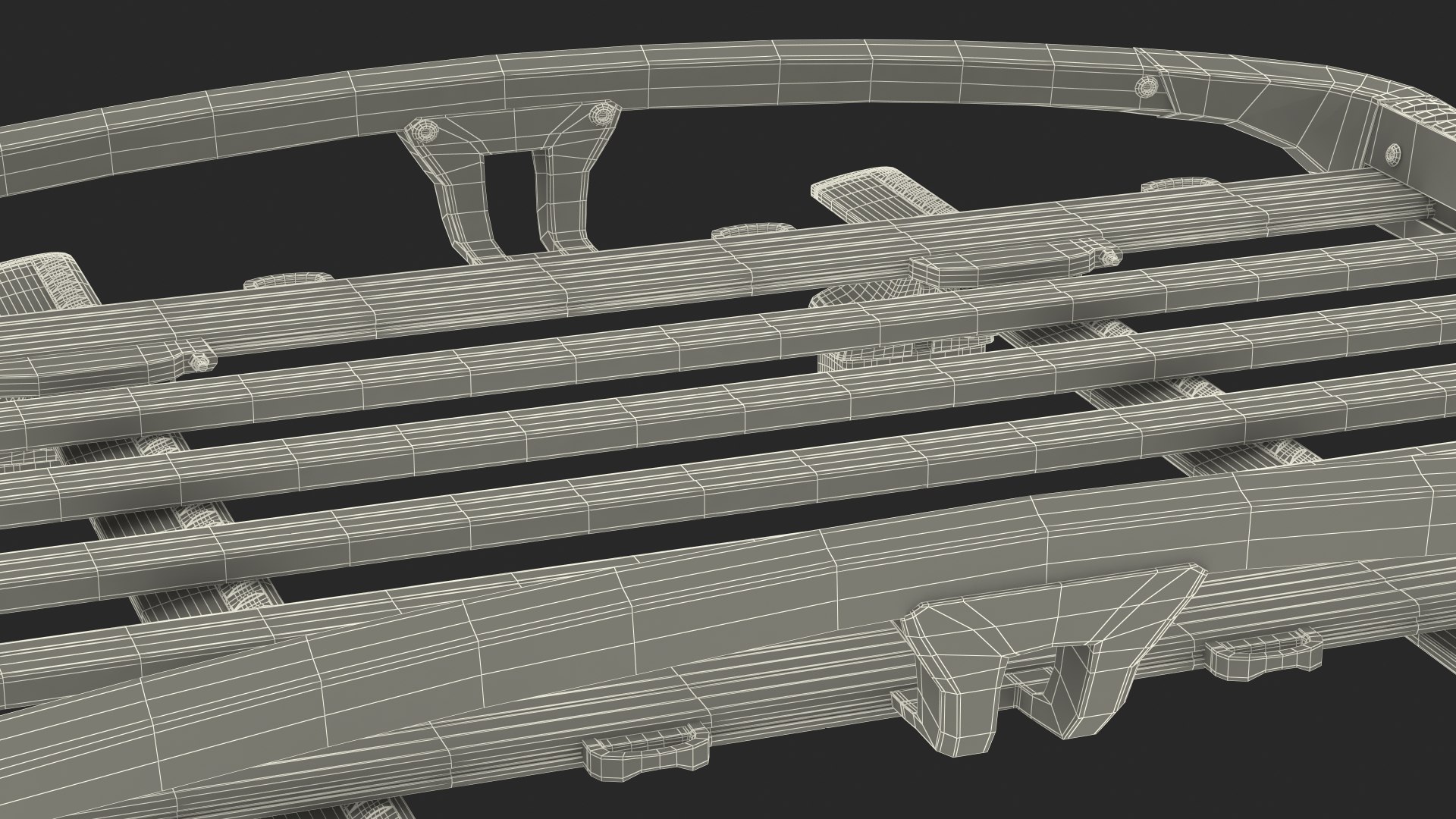 3D car exterior roof rack - TurboSquid 1642373