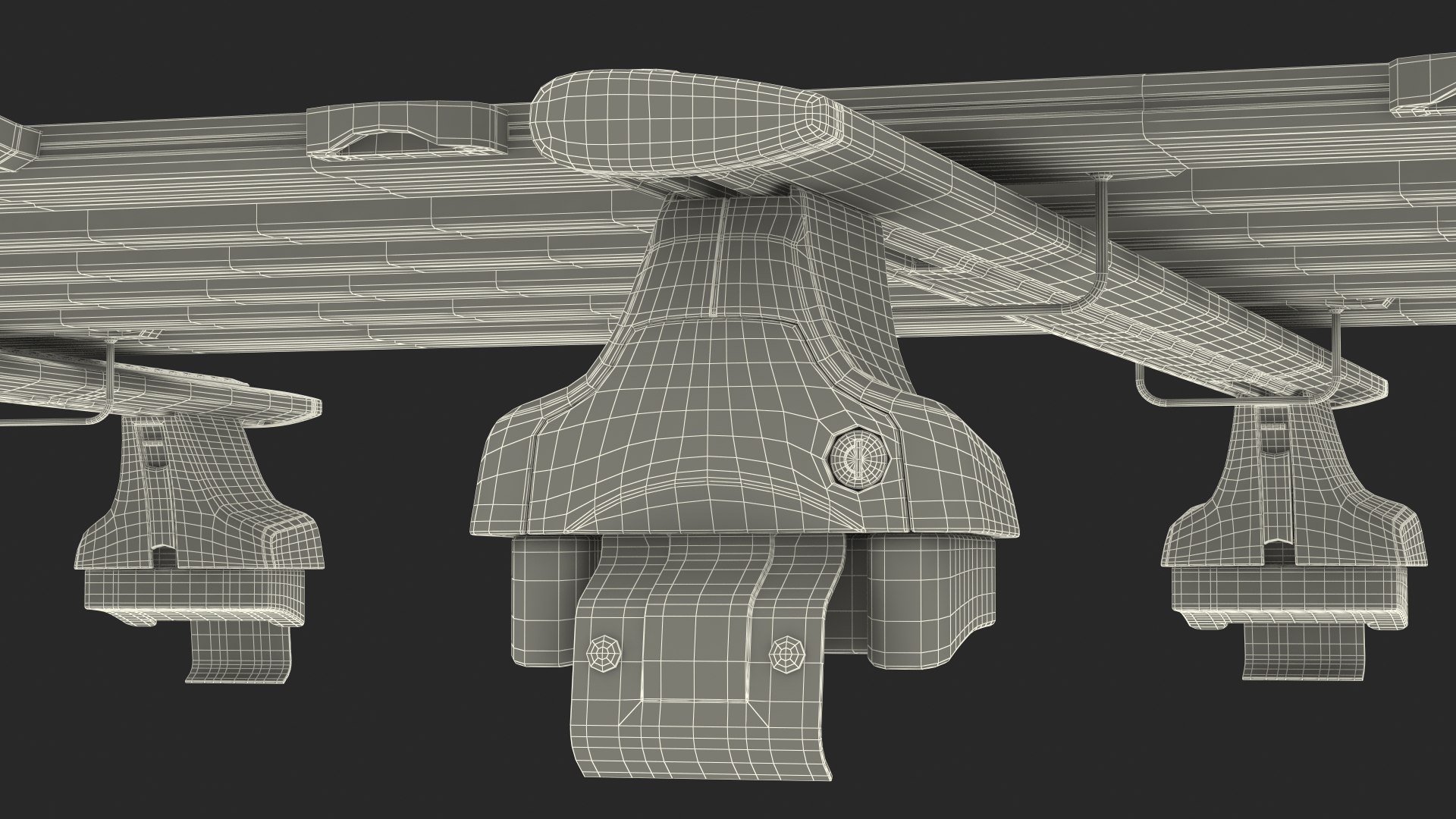 3D car exterior roof rack - TurboSquid 1642373