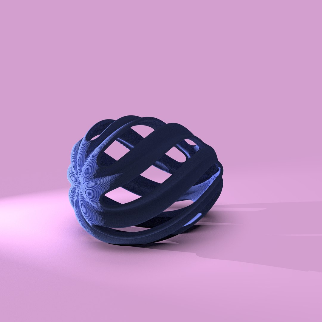 3D Interwoven Helix Lattice Sculpture - TurboSquid 2520139