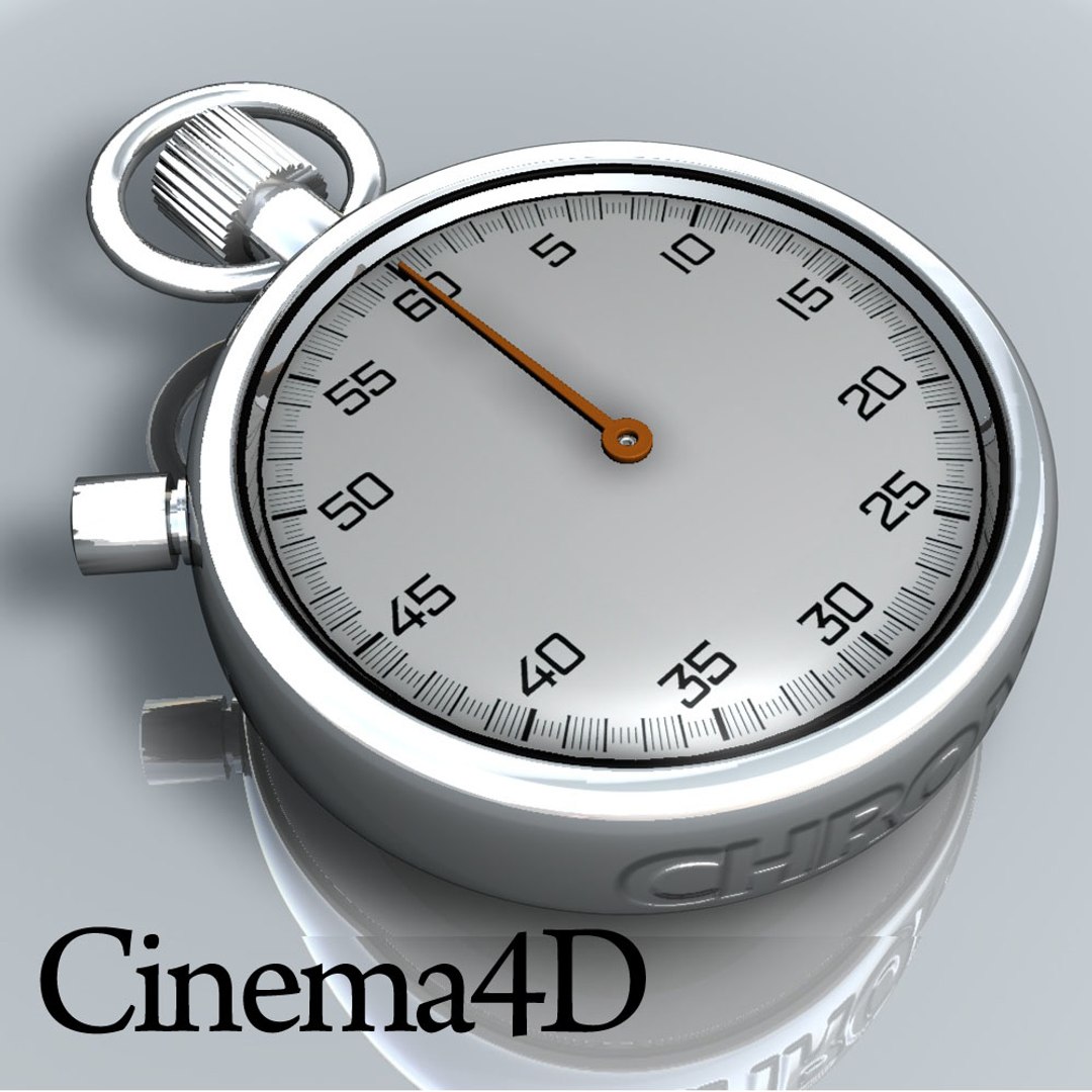 Stopwatch Watch 3d Model
