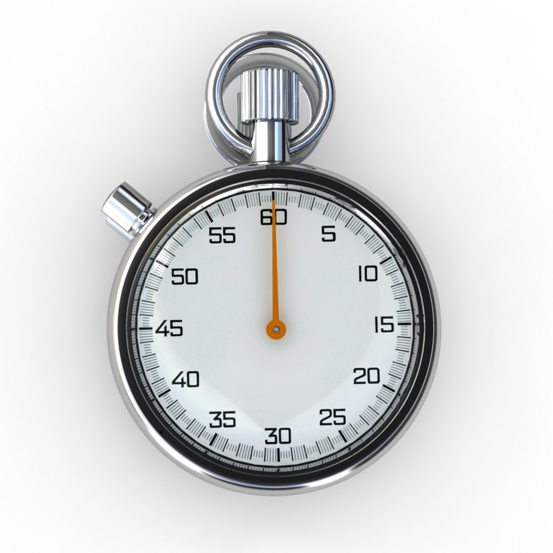 Stopwatch Watch 3d Model