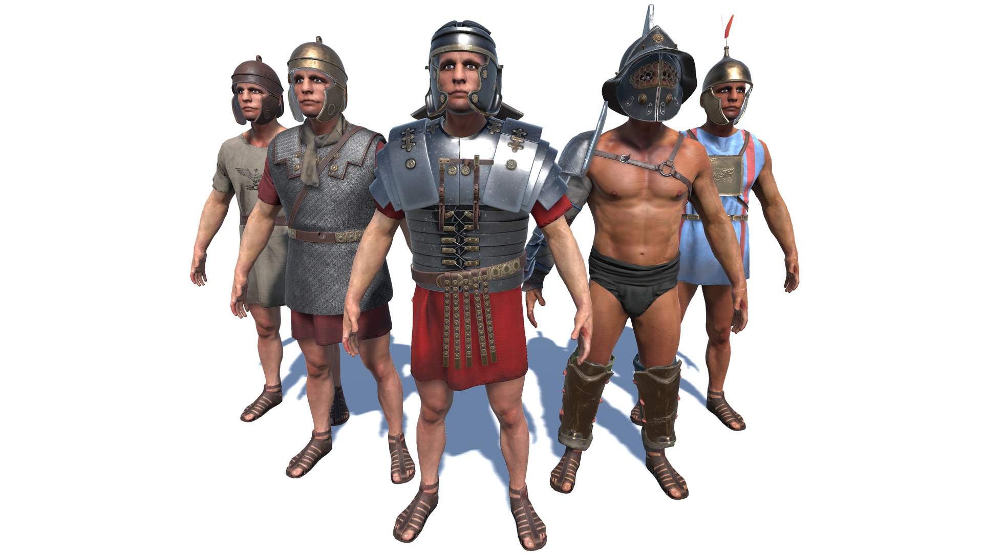 Total Wars Rome Character Pack Rigged 3D Model - TurboSquid 2320726