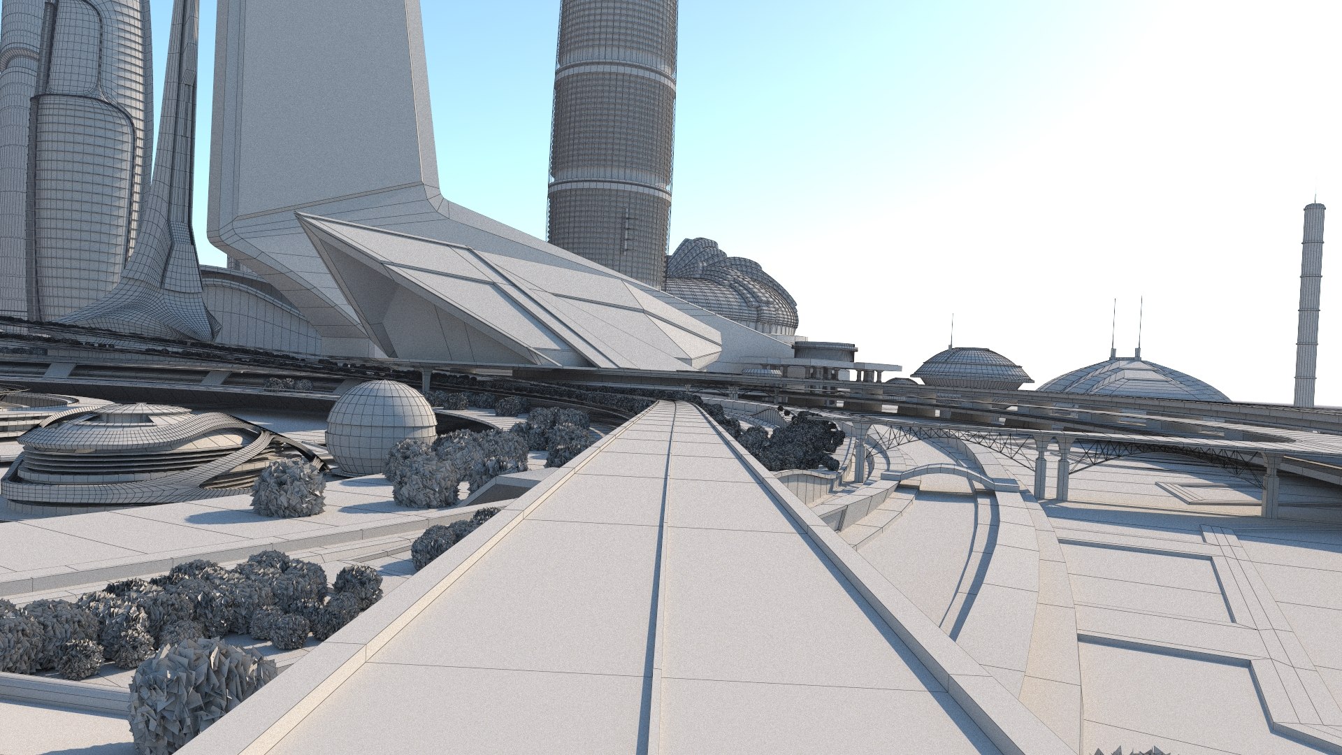 3D Future City - TurboSquid 1693279