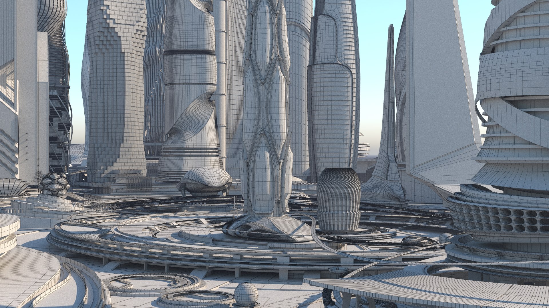 3D Future City - TurboSquid 1693279