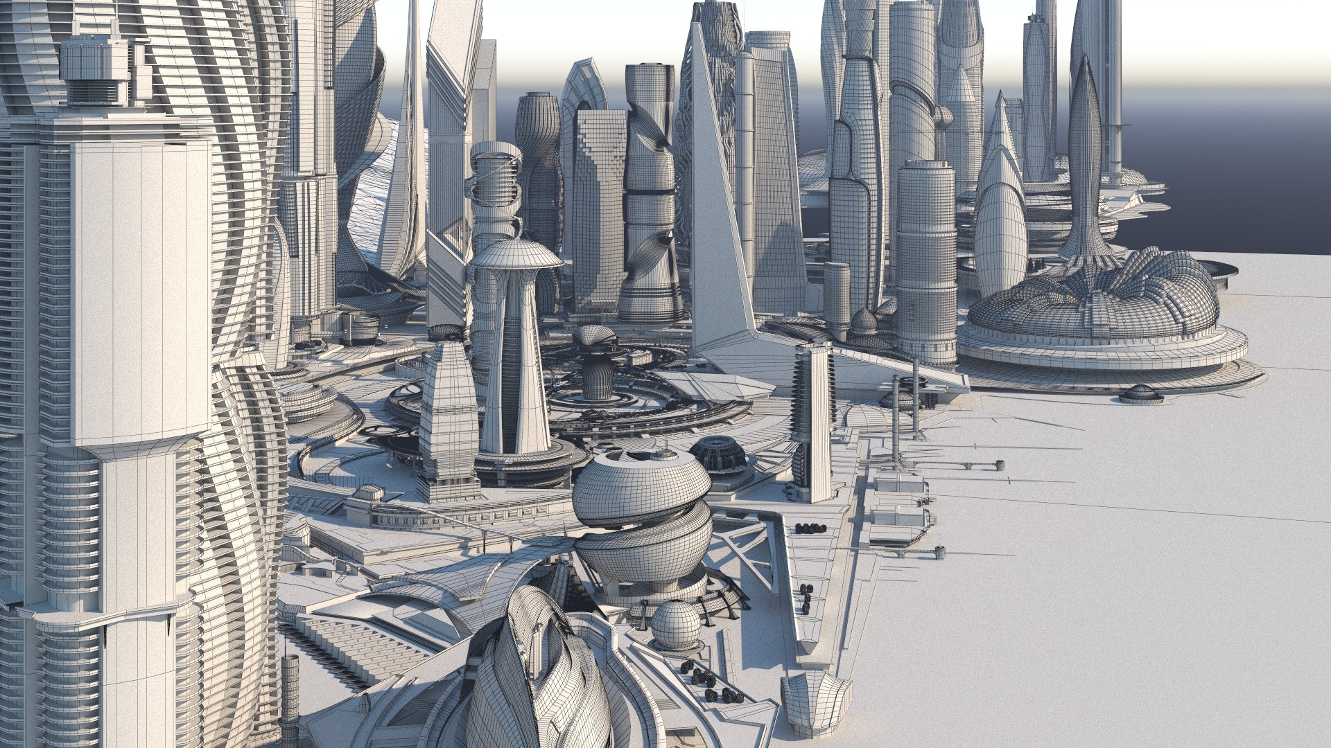 3D Future City - TurboSquid 1693279