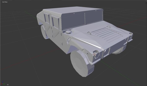 military humvee untextured 3d 3ds