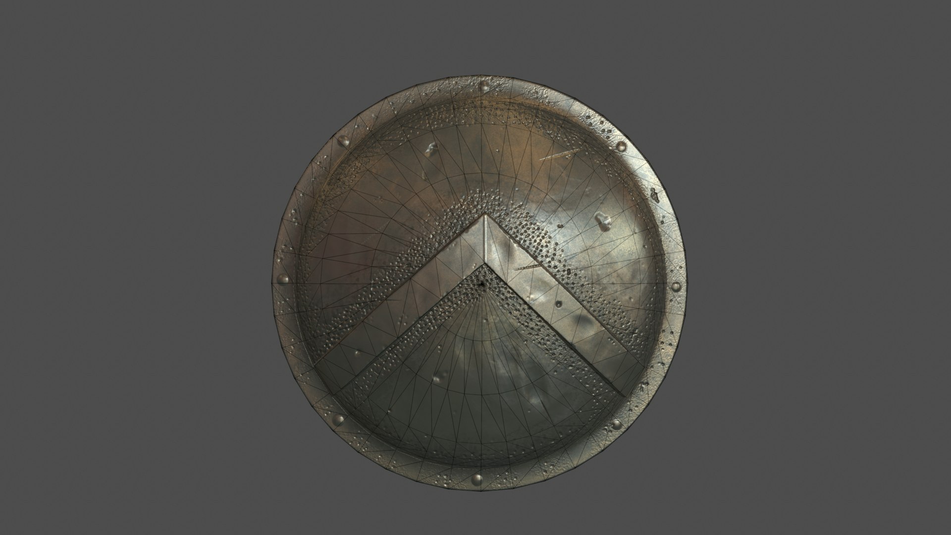 Spartan Shield 3d Model