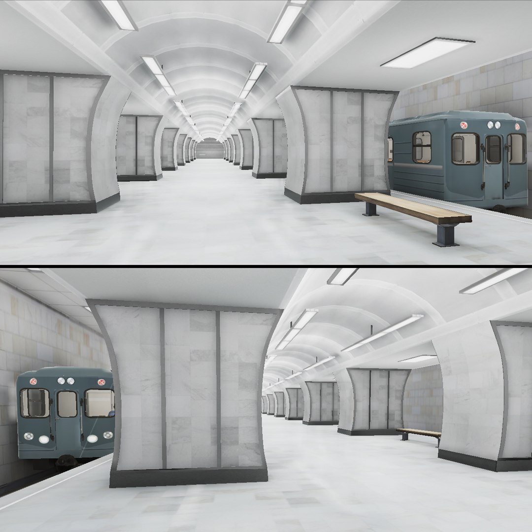 3D Model Subway Station 06 - TurboSquid 1591755