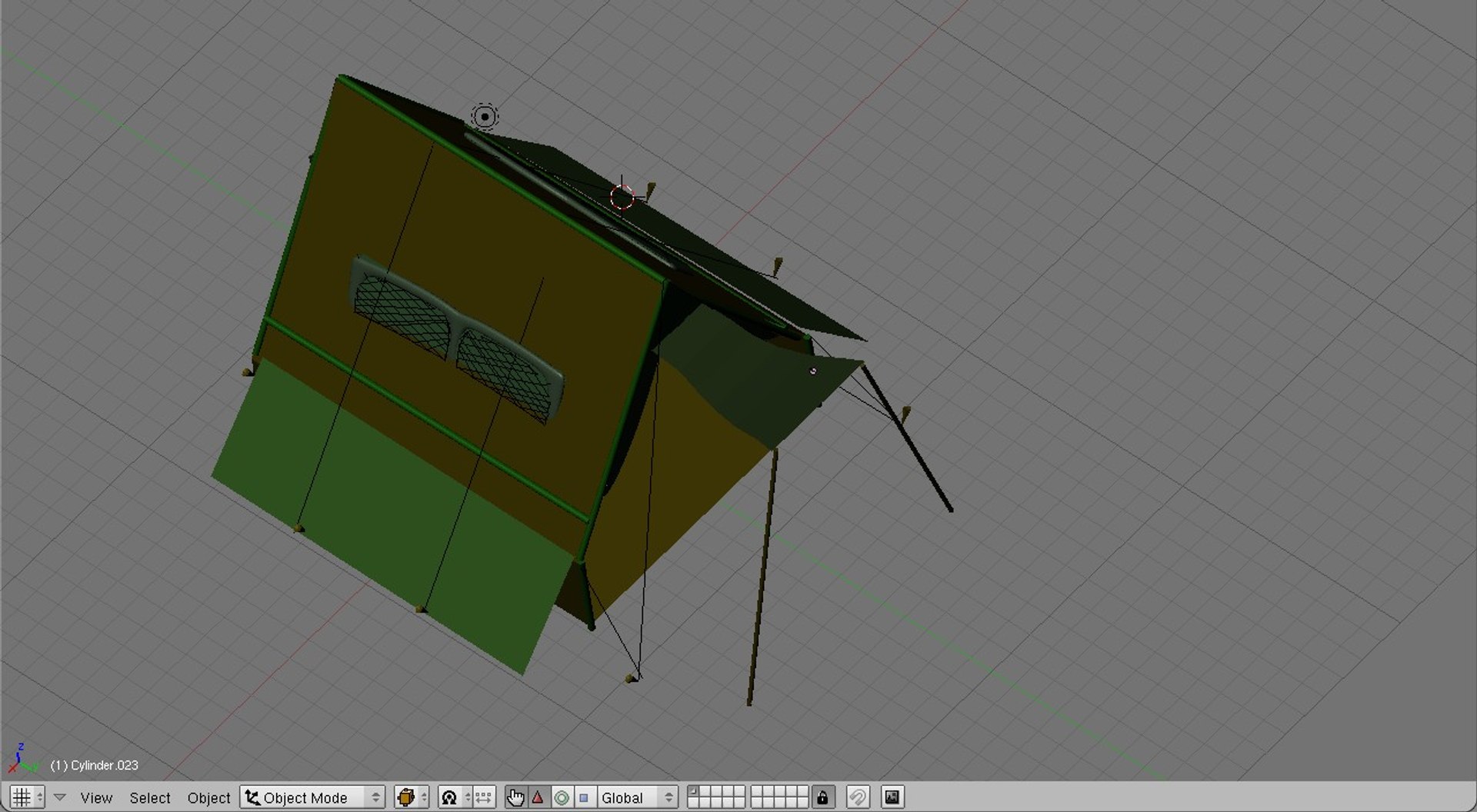 Blender Tent Army Woods
