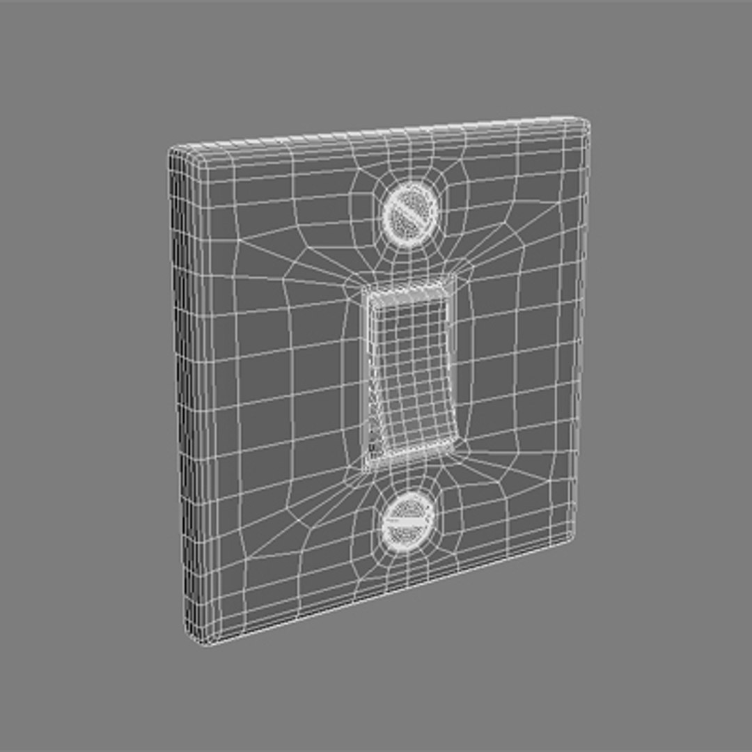 3d Light Switch Model