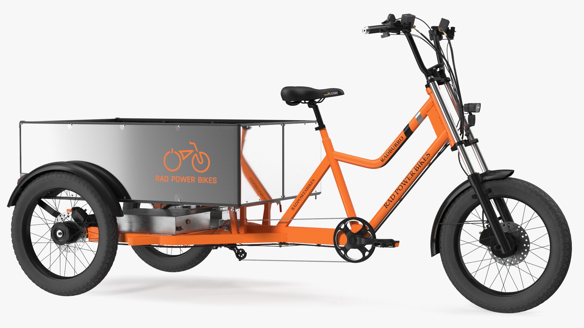 3D Rad Power Bike RadBurro With Truck Bed Rigged Model - TurboSquid 1944037