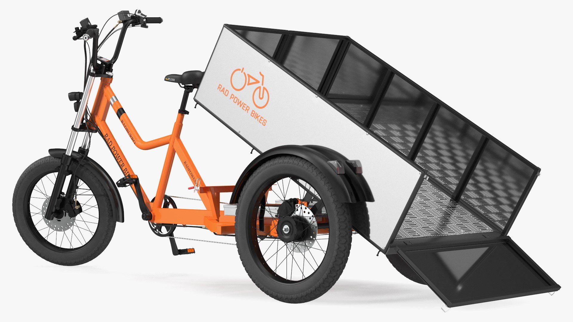 3D Rad Power Bike RadBurro With Truck Bed Rigged Model - TurboSquid 1944037