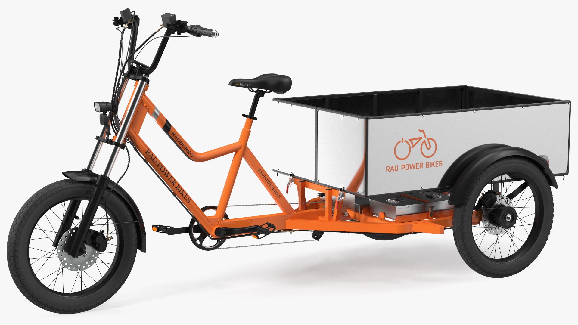 3D Rad Power Bike RadBurro with Truck Bed Rigged model - TurboSquid 1944037