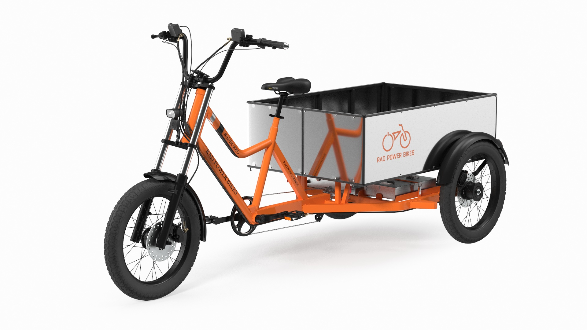 3D Rad Power Bike RadBurro With Truck Bed Rigged Model - TurboSquid 1944037