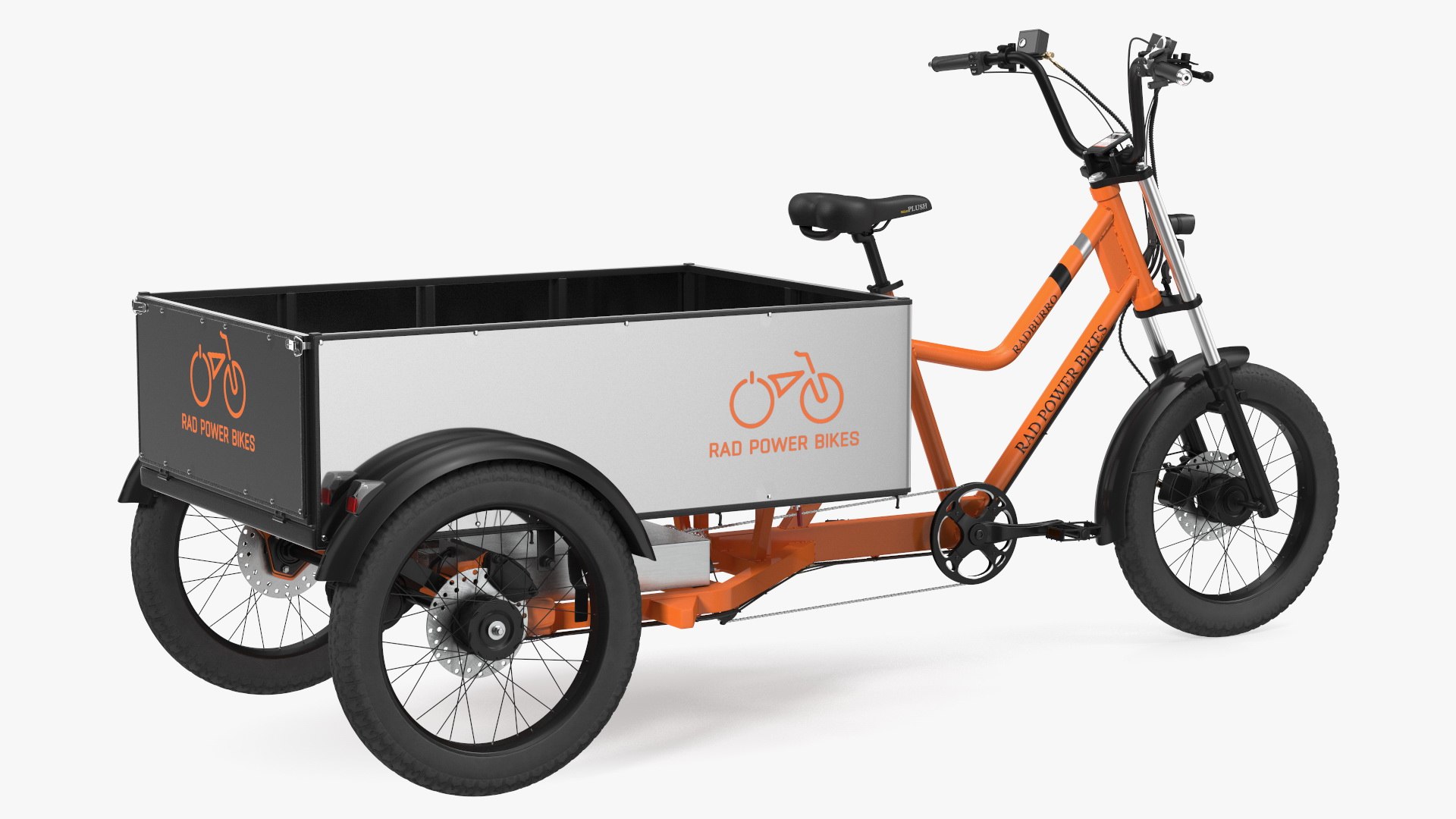 3D Rad Power Bike RadBurro With Truck Bed Rigged Model - TurboSquid 1944037