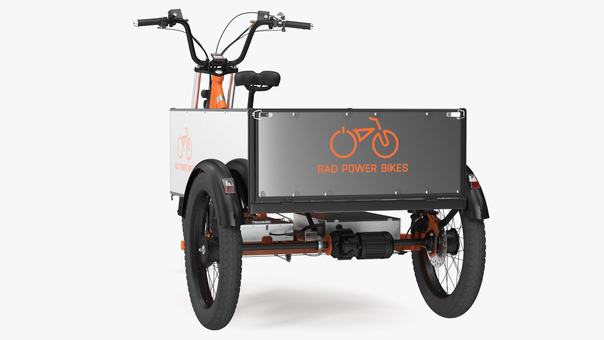 3D Rad Power Bike RadBurro With Truck Bed Rigged Model - TurboSquid 1944037