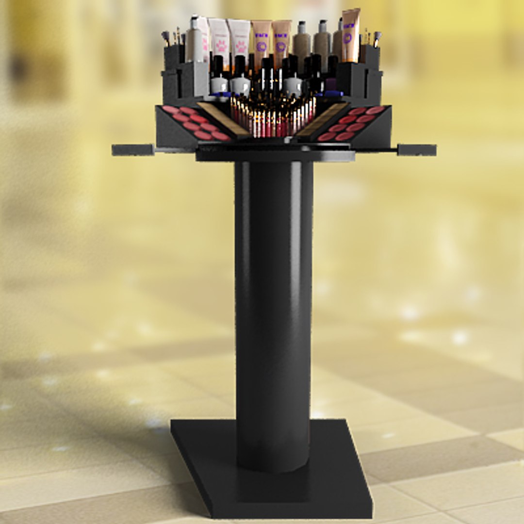 Make Display Case Cosmetics 3d Model