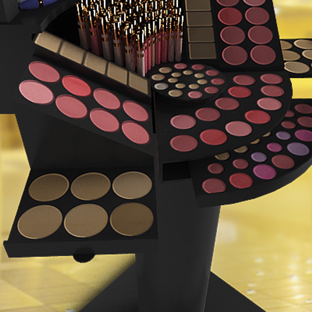 Make Display Case Cosmetics 3d Model
